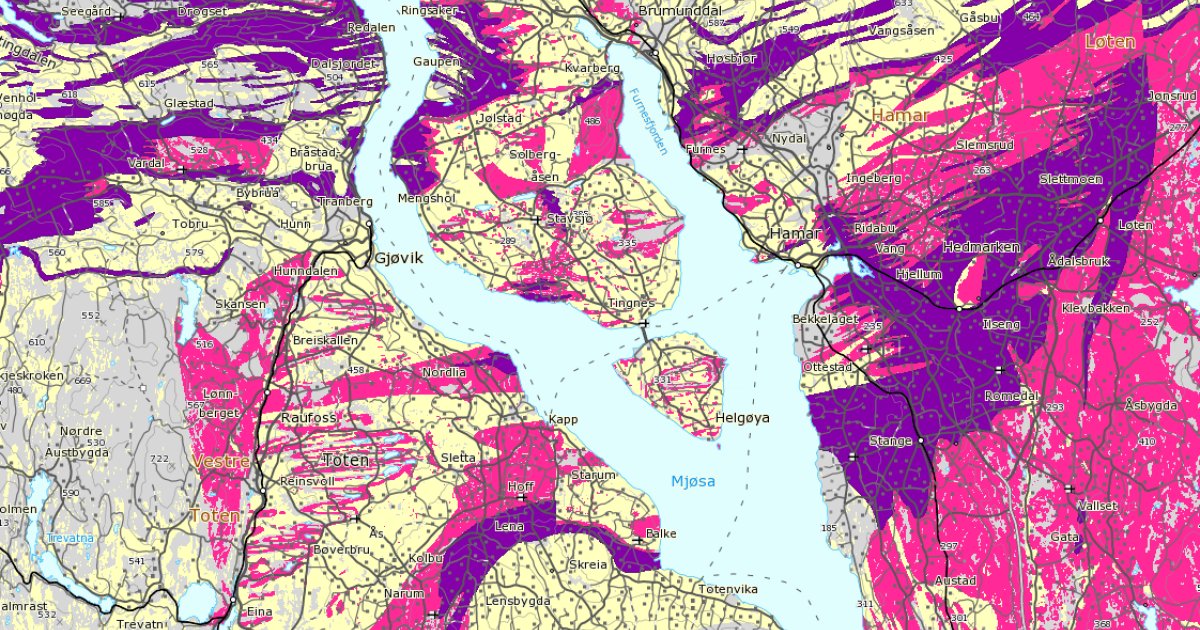 Nasjonalt aktsomhetskart for radon - DSA